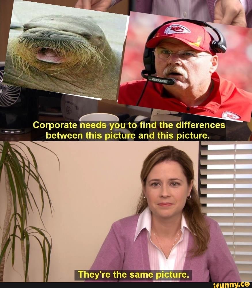 Corporate needs you to find the differences between this picture and ...