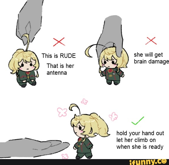 This is RUDE she will get That is her rain damage antenna hold your ...