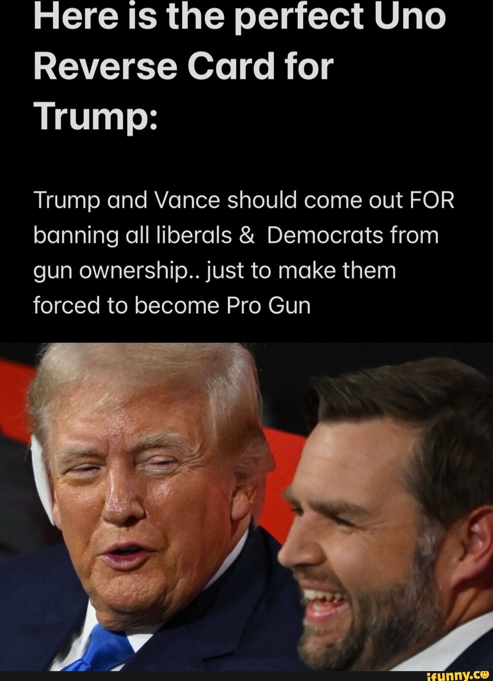 Here is the perfect Uno Reverse Card for Trump: Trump and Vance should ...