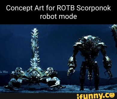 Concept Art for ROTS Scorponok robot mode - iFunny