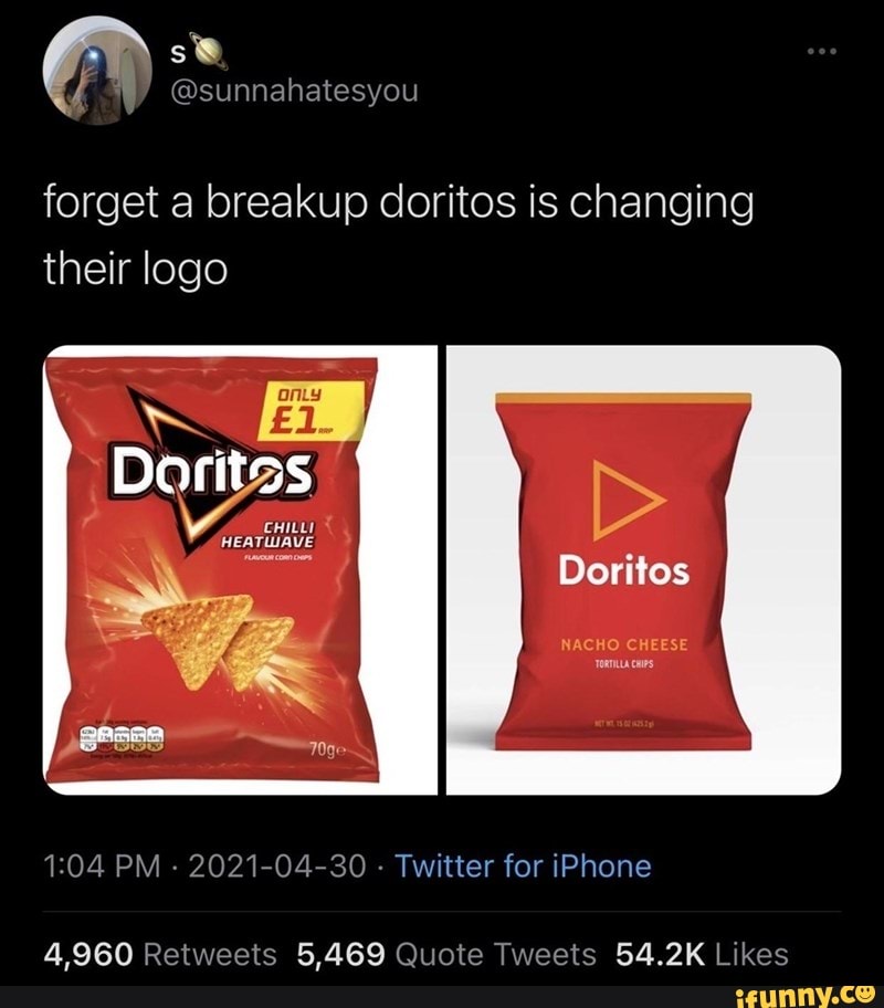 Forget a breakup doritos is changing their logo Doritas > HEATWAVE ...