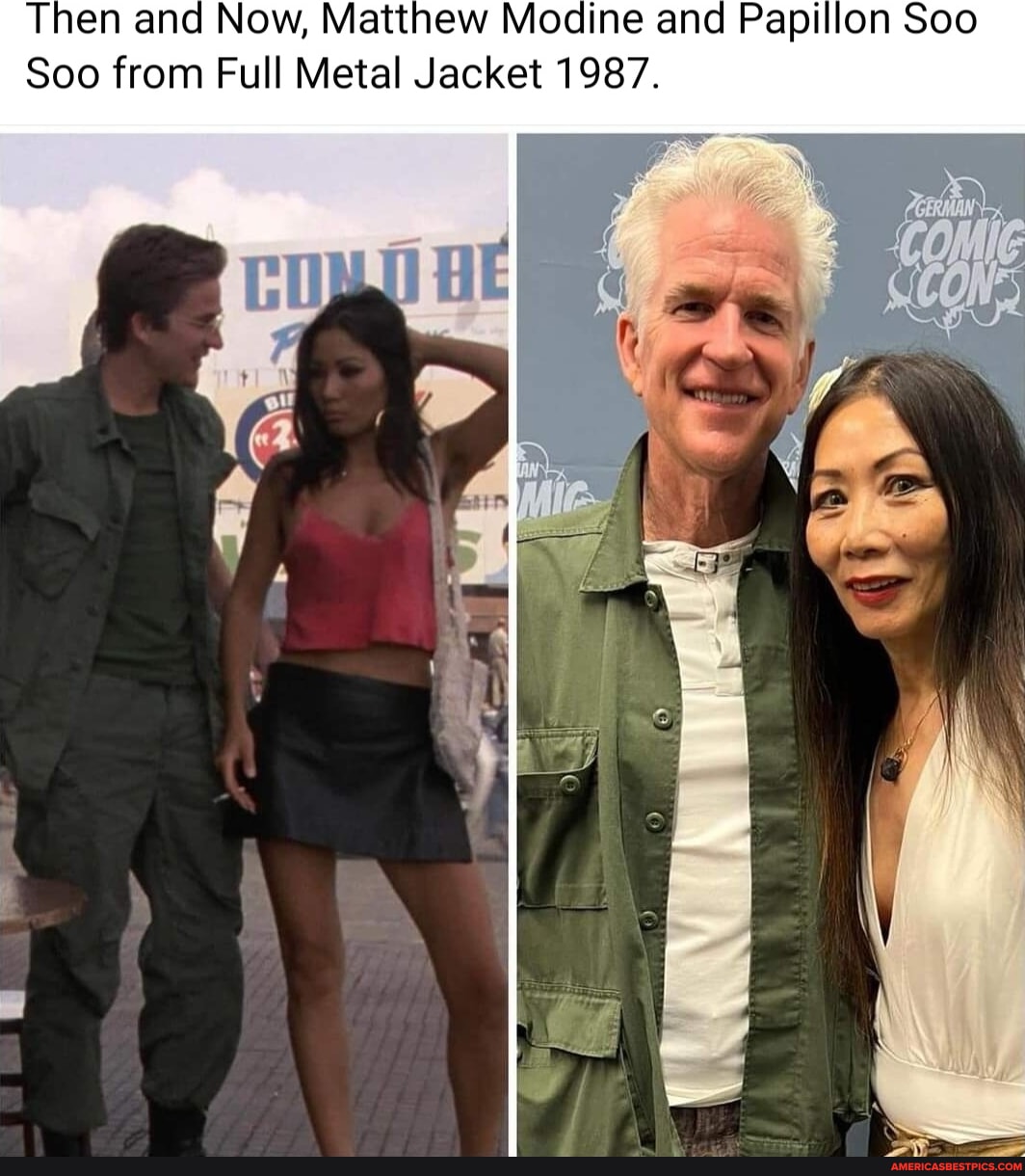 Then and Now, Matthew Modine and Papillon Soo Soo from Full Metal Jacket 1987. I - America’s ...