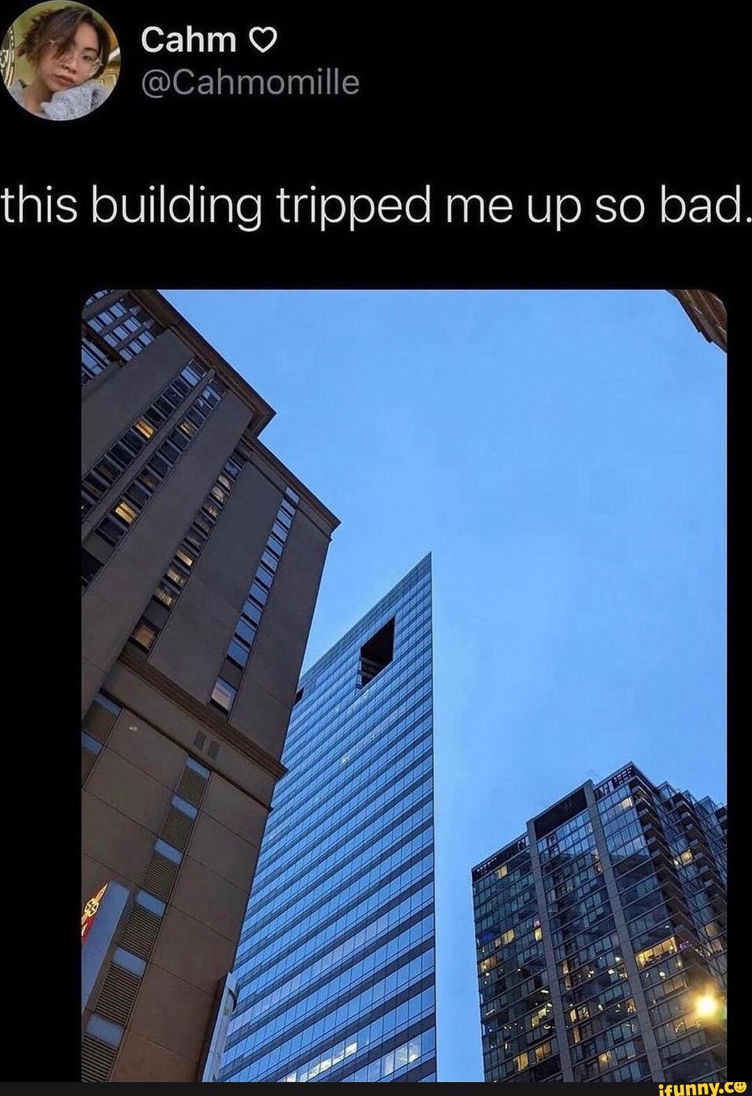 Ahmom lle this building tripped me up so bad. - iFunny