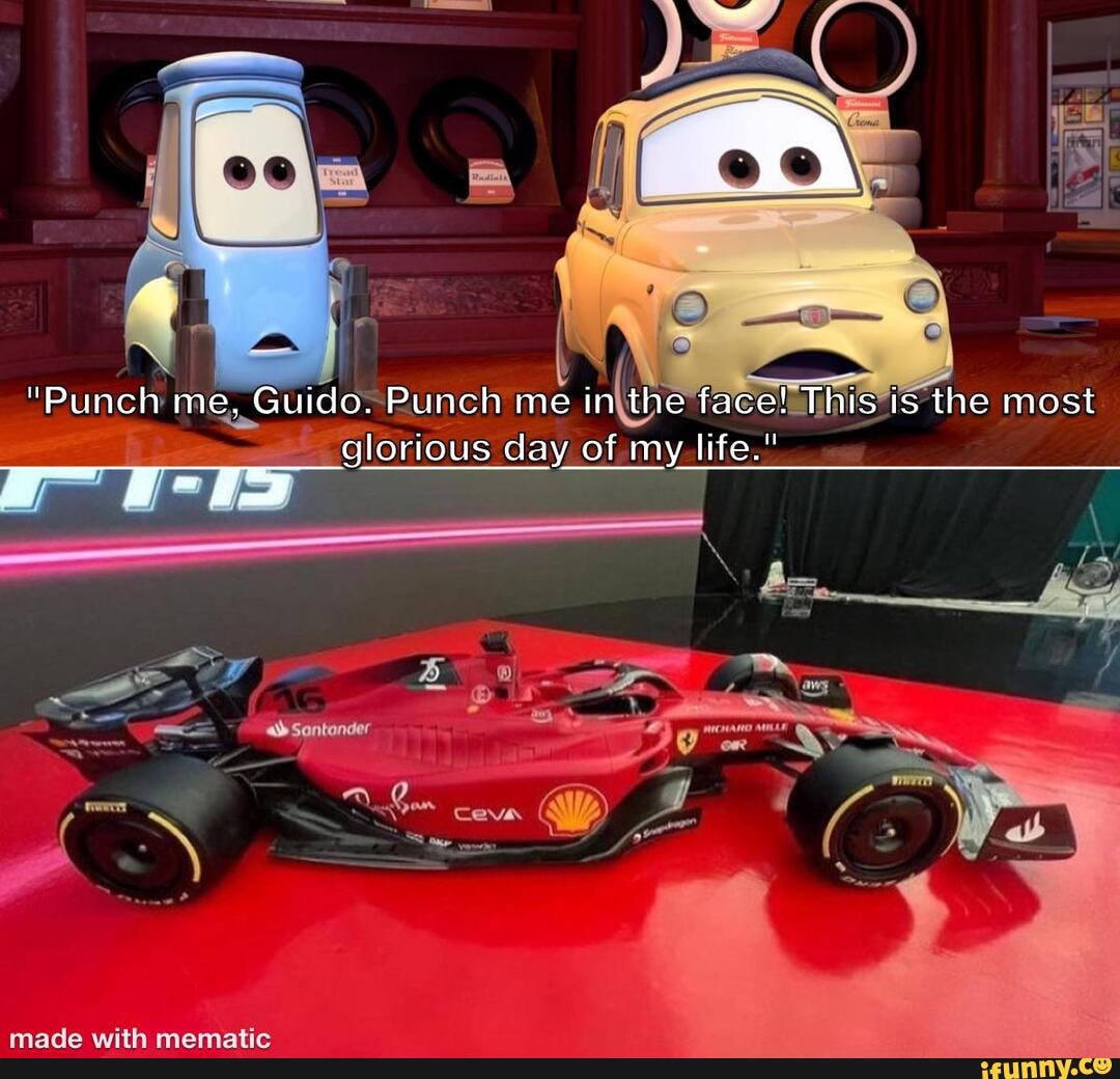 "Punch me, Guido. Punch me in the face! This ts the most glorious day ...