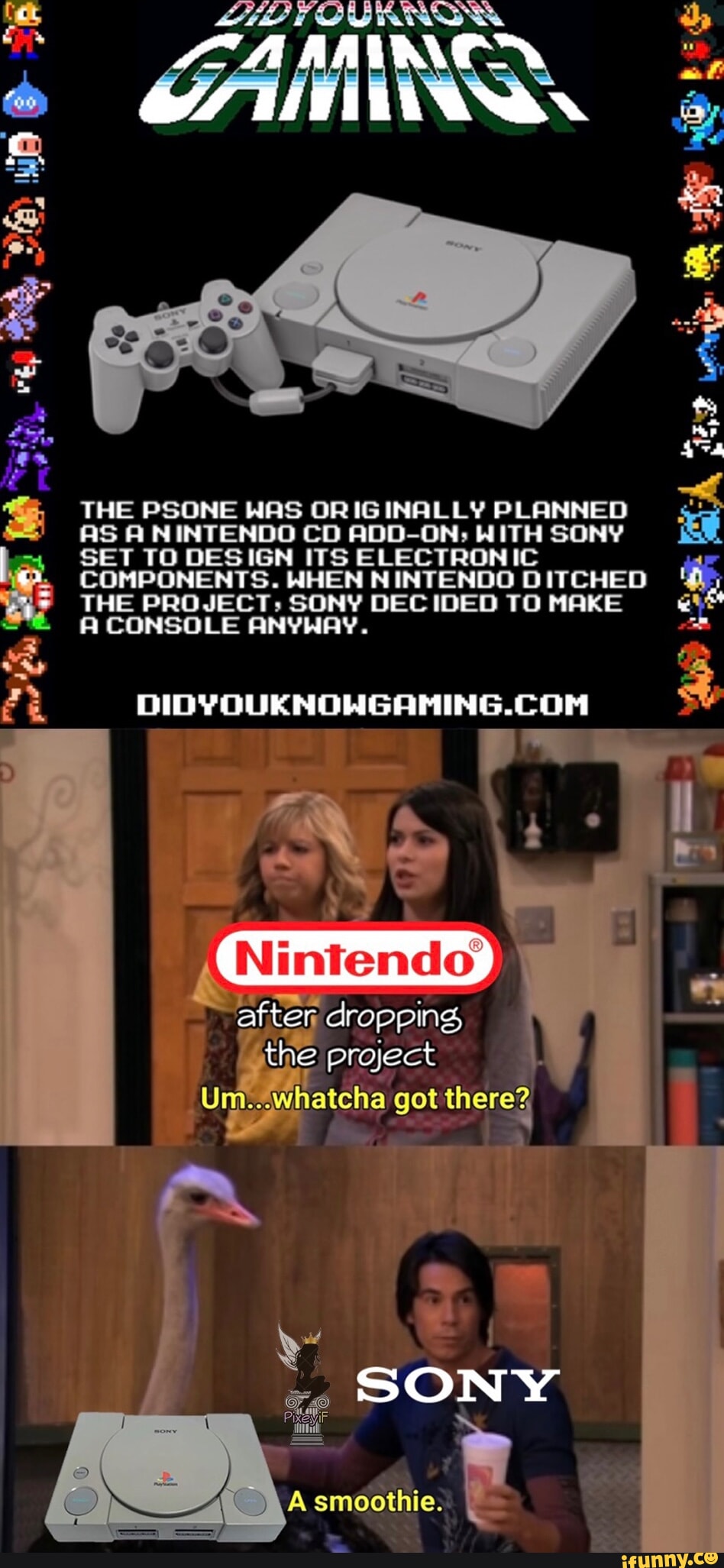 THE PSONE WAS ORIGINALLY PLANNED AS NINTENDO CD ADD-ON: WITH SONY SET ...