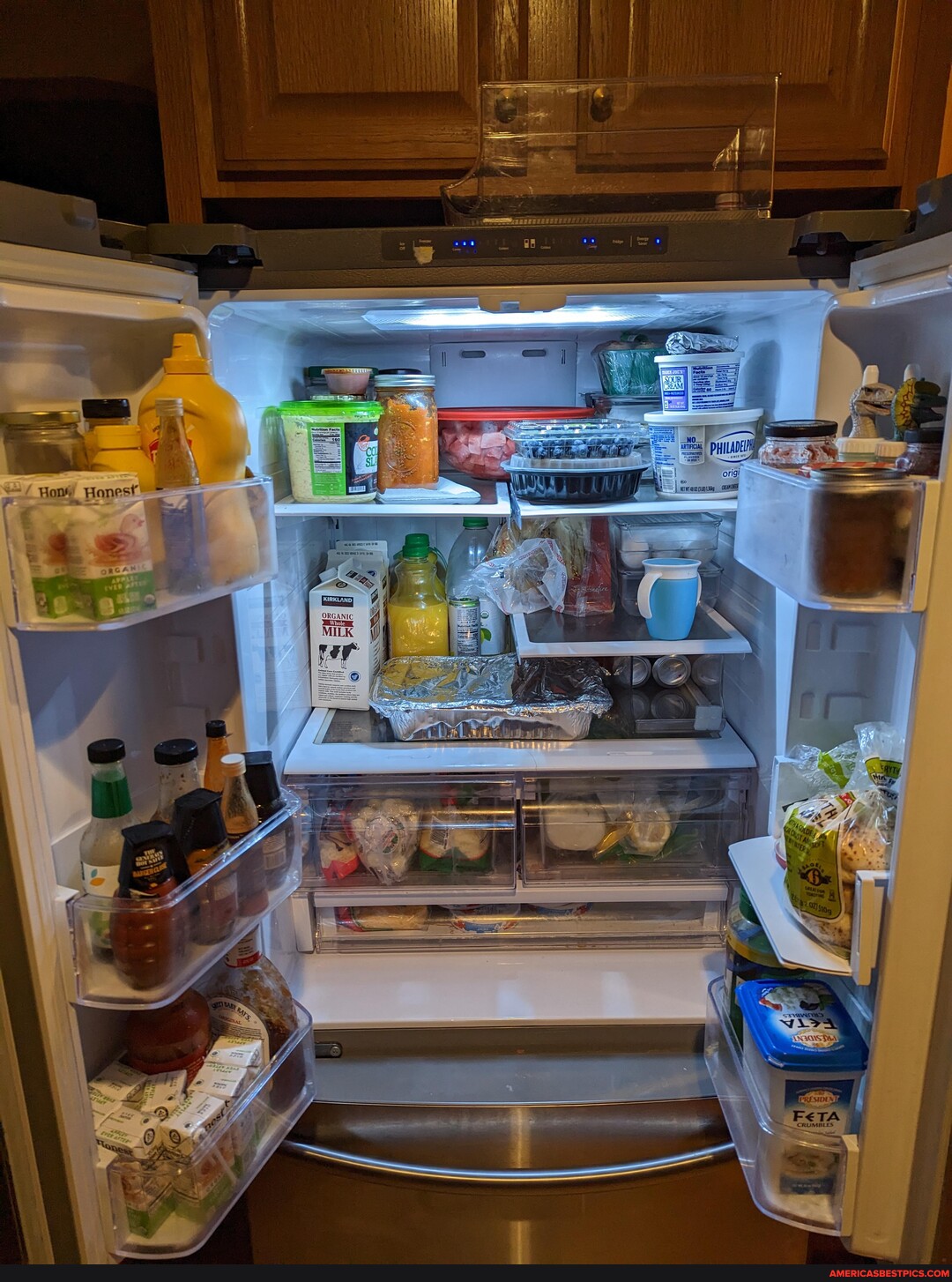 Organized the hell outta this fridge for the first time in a while ...