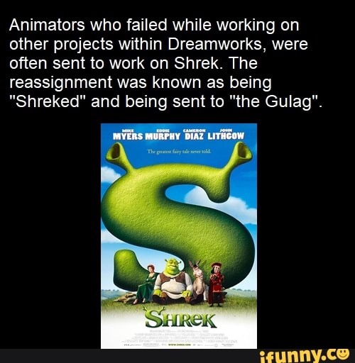Animators who failed while working on other projects within Dreamworks ...