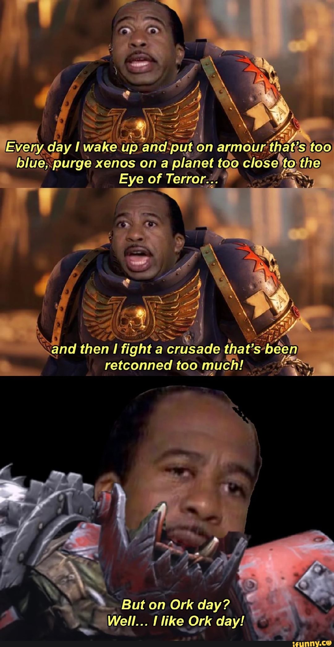 Every, de day wake. tip and; put on tourge xenos ona planet too ...