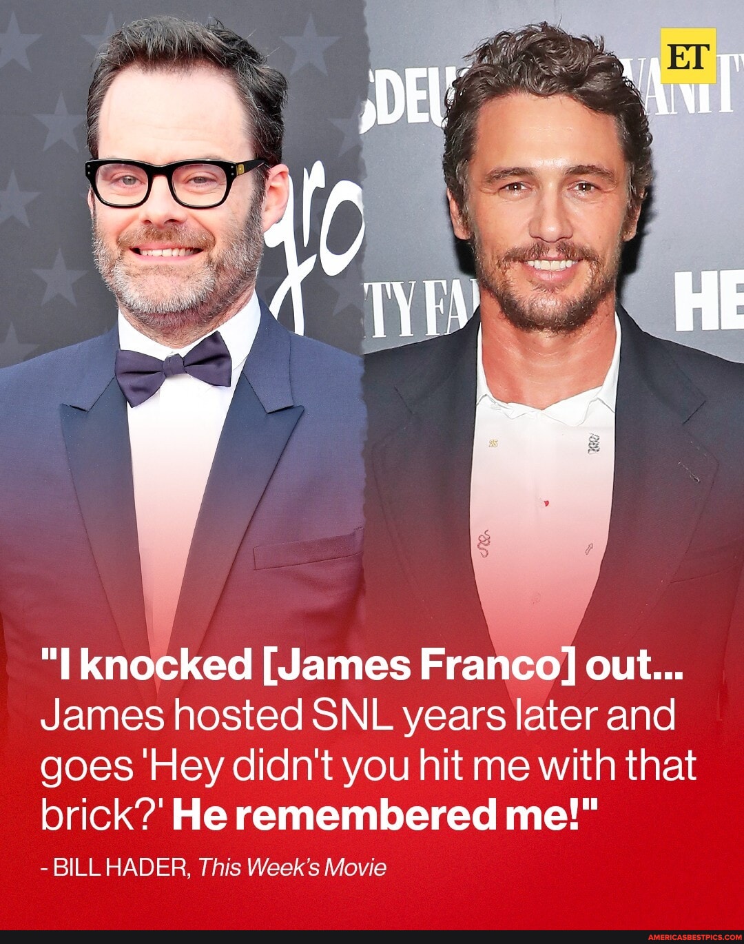 Our spidey senses head is tingling Bill Hader recently shared a funny ...