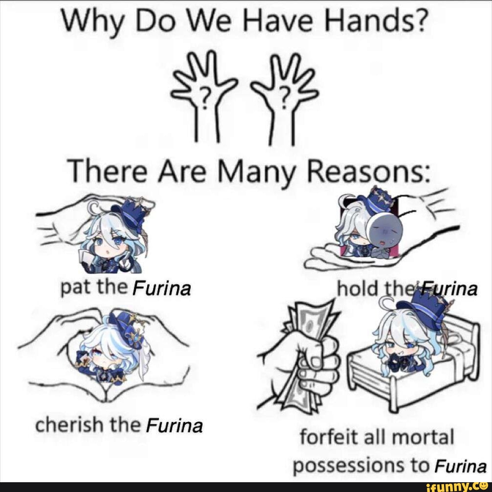 Why Do We Have Hands? There Are Many Reasons: _ pat the Furina cherish ...