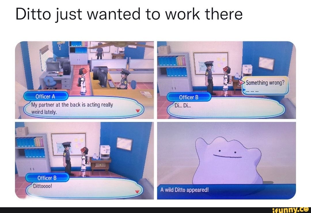 Ditto just wanted to work there Officer My partner at the back is ...
