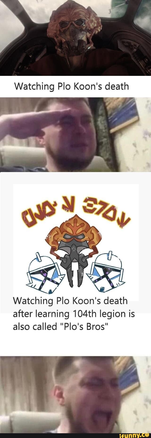 Watching Plo Koon's death Watching Plo Koon's death after learning ...