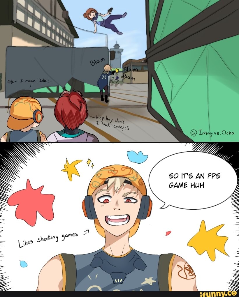 Bnha x Valorant comic - SO IT'S AN FPS - )