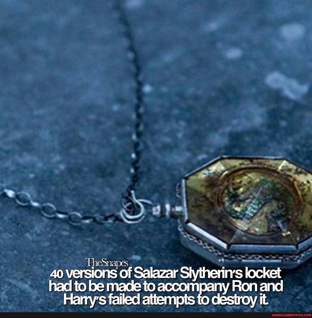 40 versions of Salazar Slytherin's locket had to be made to accom Ron ...