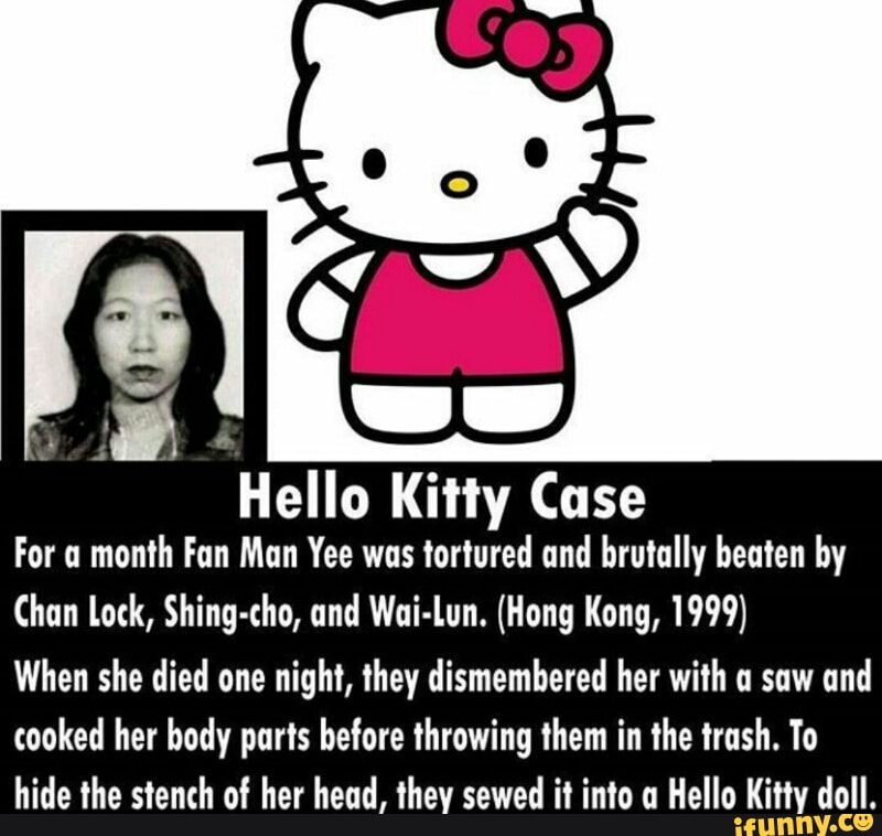 Hello Kitty Case For a month Fun Man Yee was tortured and brutally ...