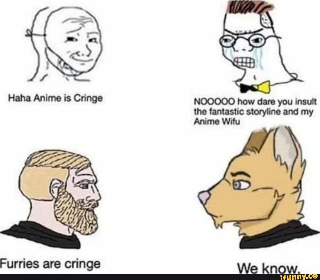 Haha Anime is Cringe how you insult the fantastic ard Furries are ...