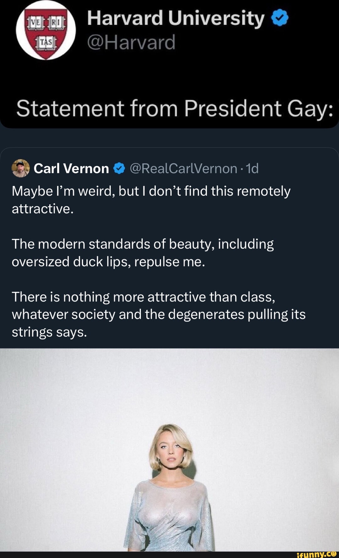 Harvard University @Harvard Statement from President Gay: Carl Vernon ...