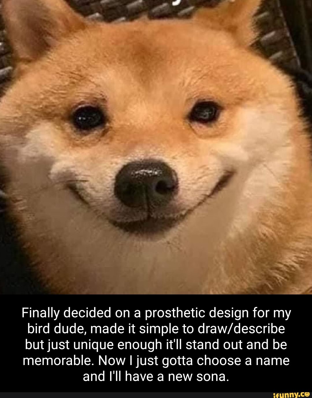 Finally decided on a prosthetic design for my bird dude, made it simple ...