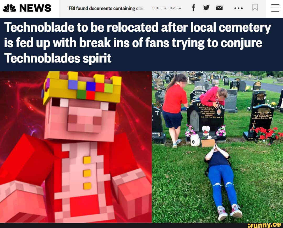 At NEWS FBI found documents containing Technoblade to be relocated ...