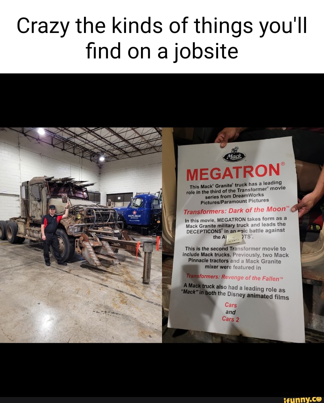 Crazy the kinds of things you'll find on a jobs te AP MEGATRON This ...