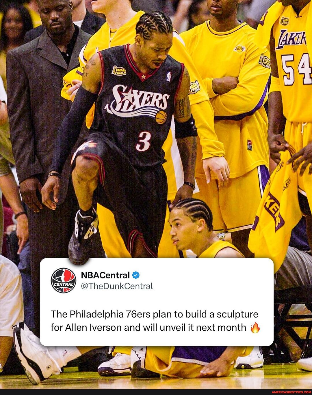 Should Allen Iverson’s sculpture be his Step Over? If so does that mean ...