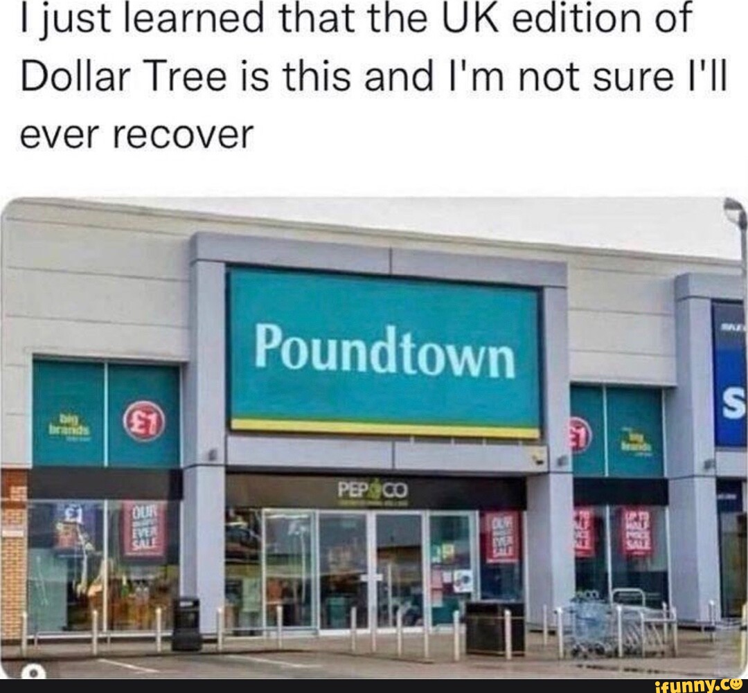 I just learned that the UK edition of Dollar Tree is this and I'm not ...