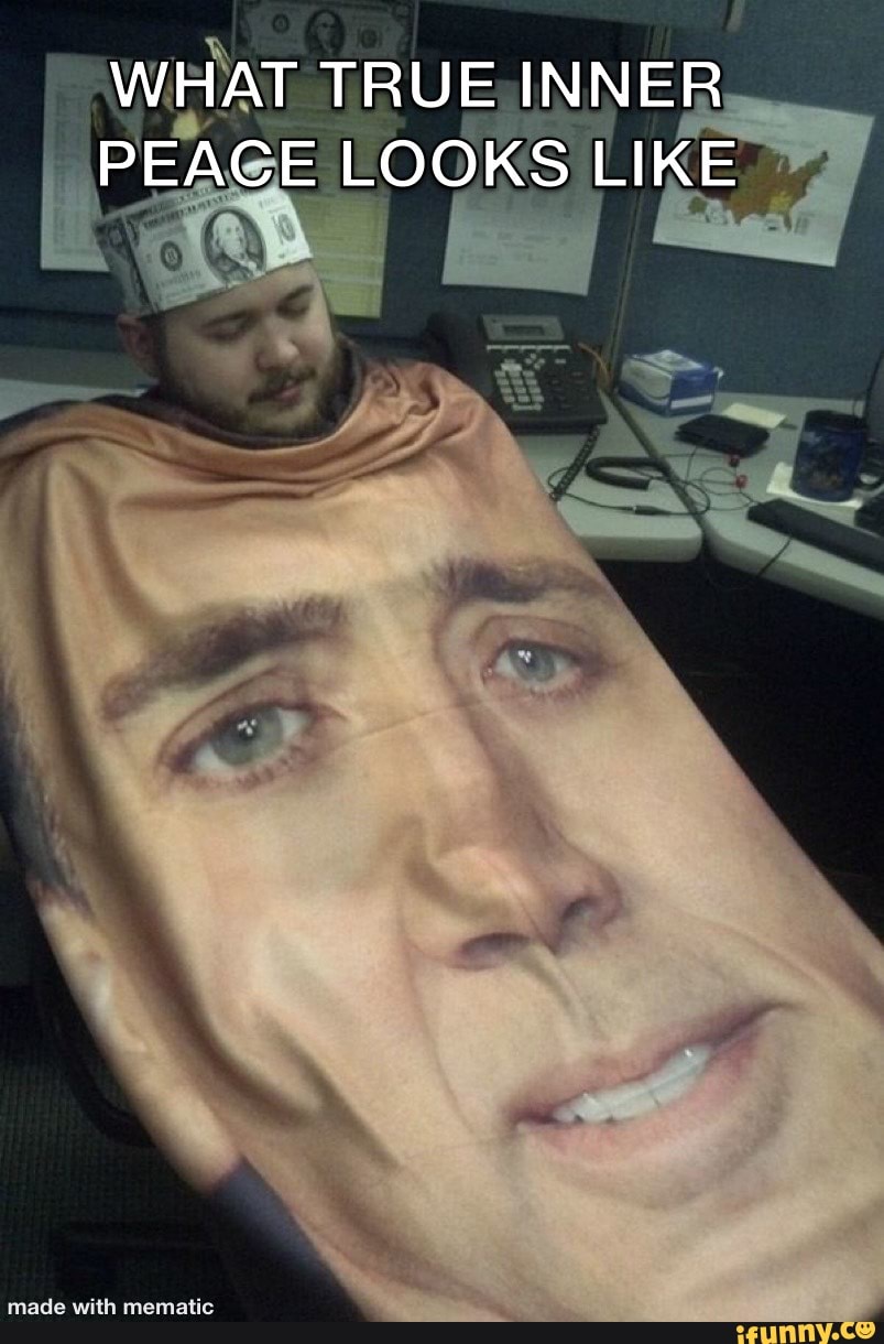 WHAT TRUE INNER PEACE LOOKS LIKE - iFunny