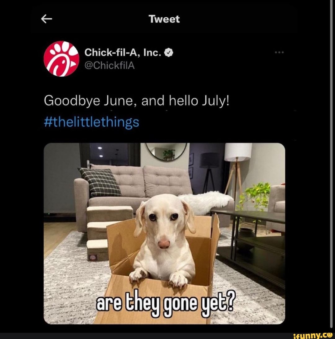 Goodbye June Hello July