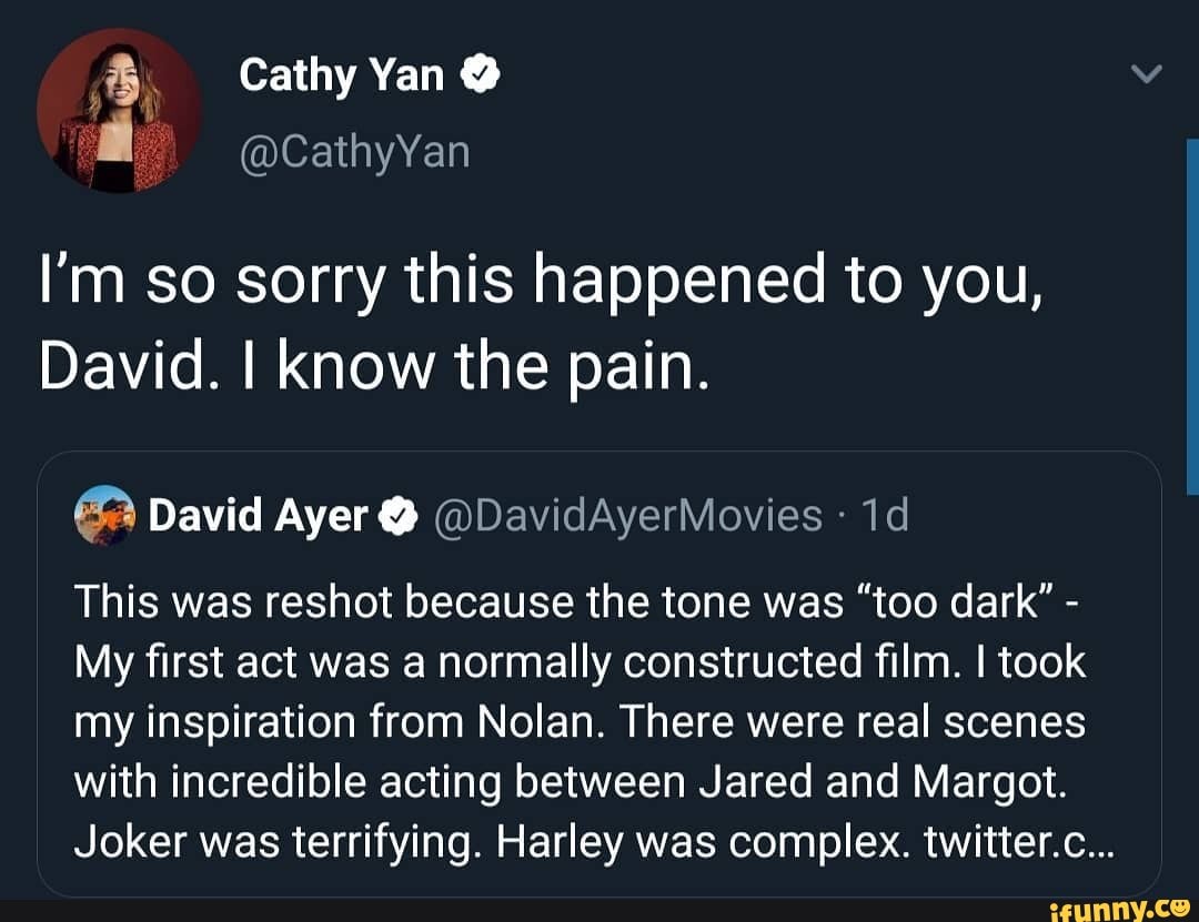 I'm so sorry this happened to you, David. I know the pain. Ga David ...