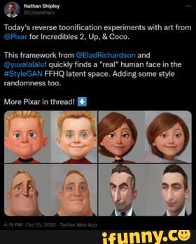 Today's reverse toonification experiments with art from 2Pixat for ...