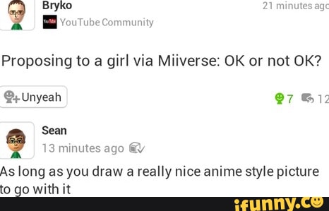 Miiverse memes. Best Collection of funny Miiverse pictures on iFunny