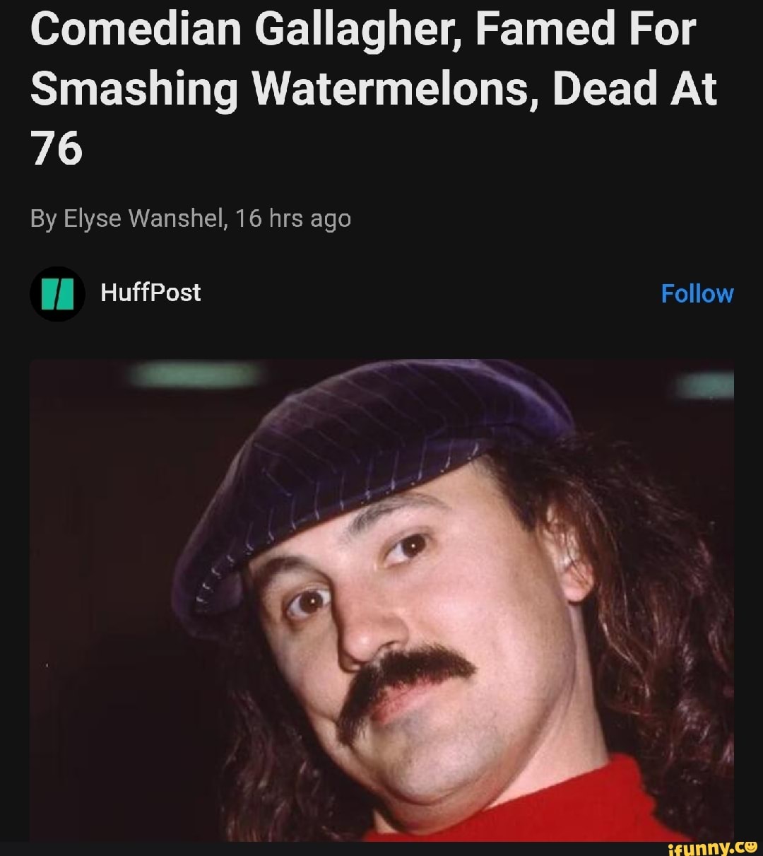 Comedian Gallagher, Famed For Smashing Watermelons, Dead At 76 By Elyse ...