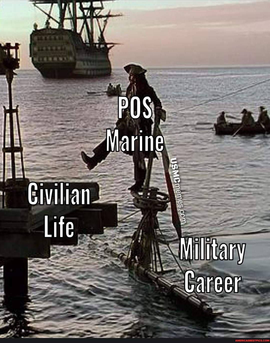 Meme 1273 - Military Career - Marine Civilian Life Military Career ...