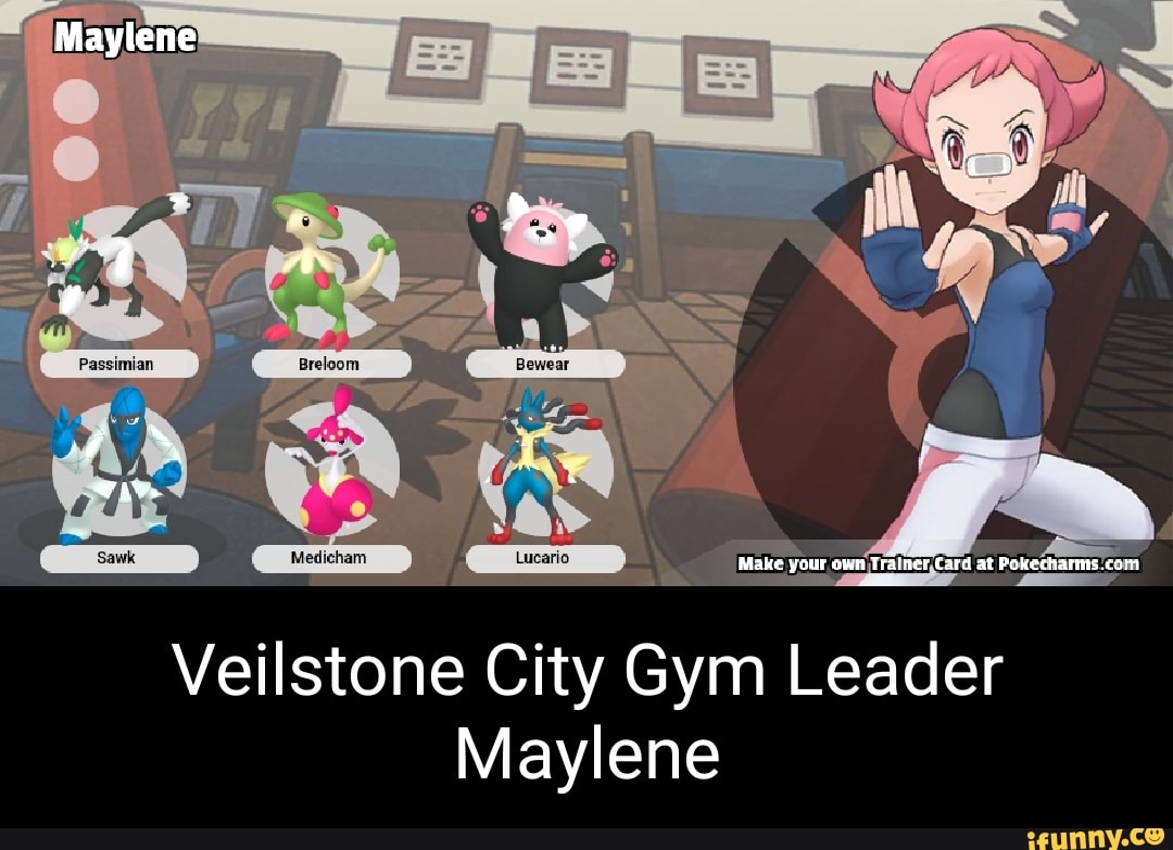 Make your own Card at Maylene Breloom Veilstone City Gym Leader Maylene ...