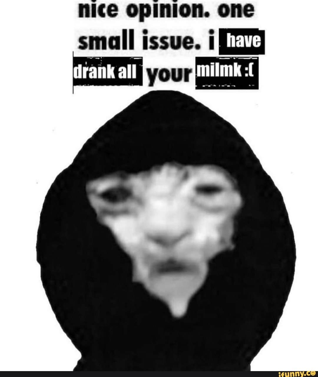 Nice opinion. one small issue. rank alt - iFunny