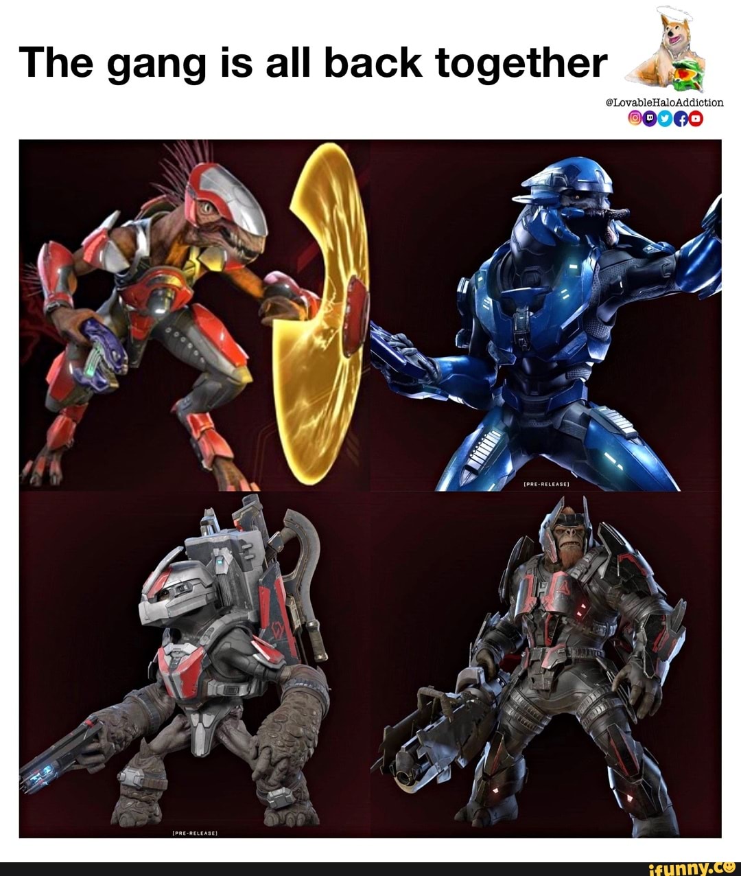 The gang is all back together @Love AS - iFunny