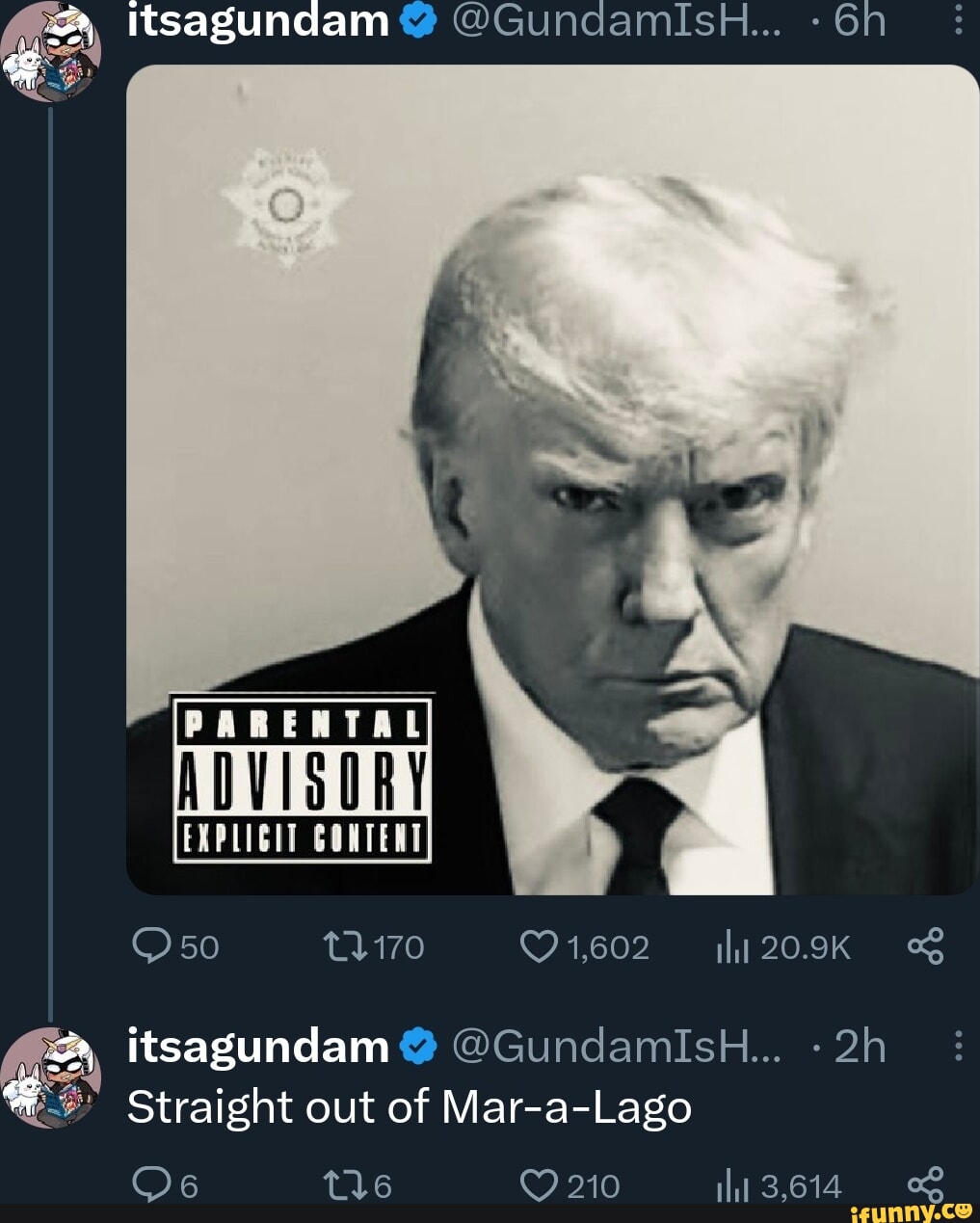 Itsagundam @ @GunadamlIsH... ADVISORY itsagundam Straight out of Mar-a ...