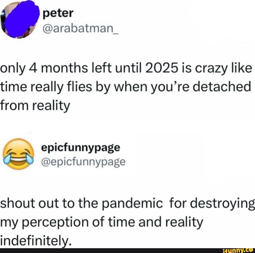 Peter @arabatman_ only 4 months left until 2025 is crazy like time ...