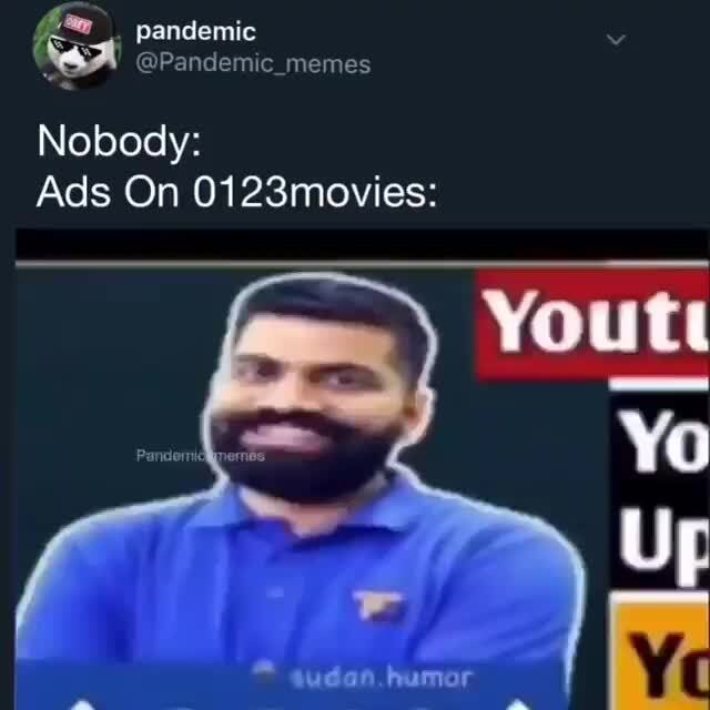 Pandemic NSAV @Pandemic_memes Nobody: Ads On 0123movies: - )