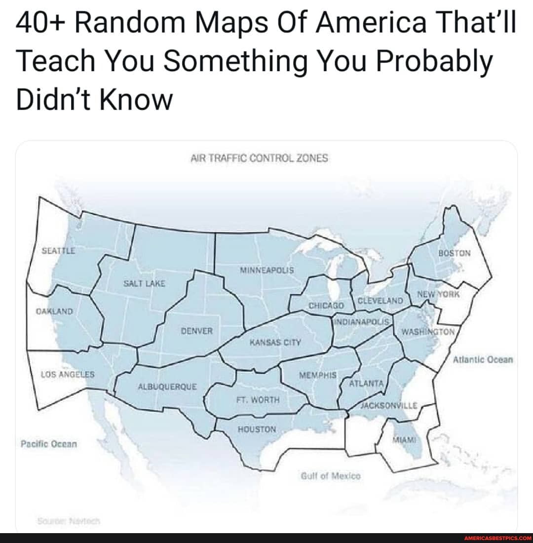 40+ Random Maps Of America That'll Teach You Something You Probably Didn't Know AR CONTROL ZONES ...