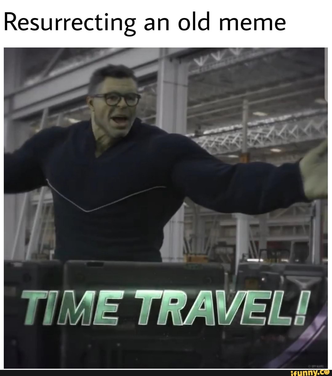 Resurrecting an old meme TIME TRAVEL! - iFunny