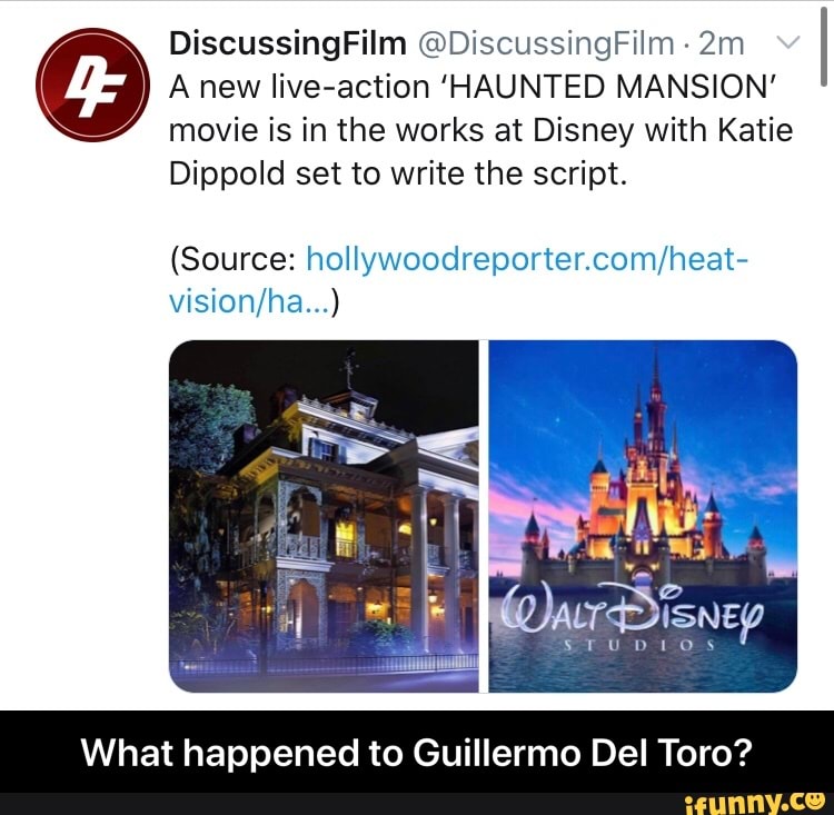 DiscussingFilm A new live-action 'HAUNTED MANSION' movie is in the ...
