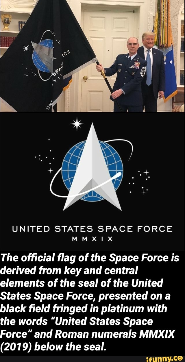 UNITED STATES SPACE FORCE The official flag of the Space Force is ...