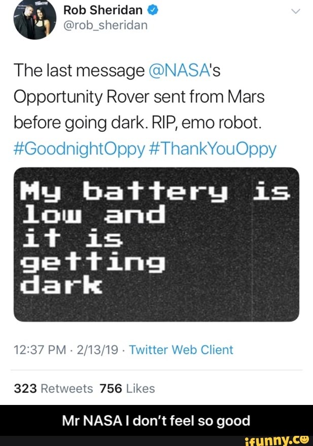 Opportunitys Last Message Nasas Mars Exploration Program