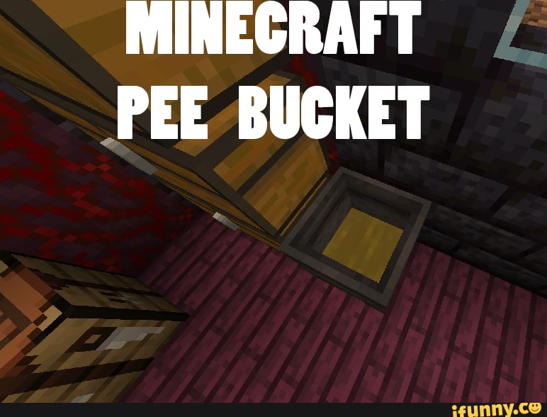 Minecraft Pee Bucket
