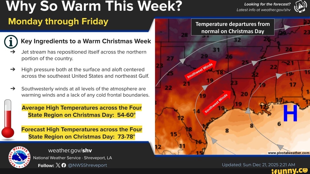 Why So Warm This Week? Latest info at Temperature departures from I ...