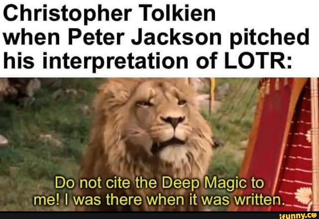 Christopher Tolkien when Peter Jackson pitched his interpretation of ...