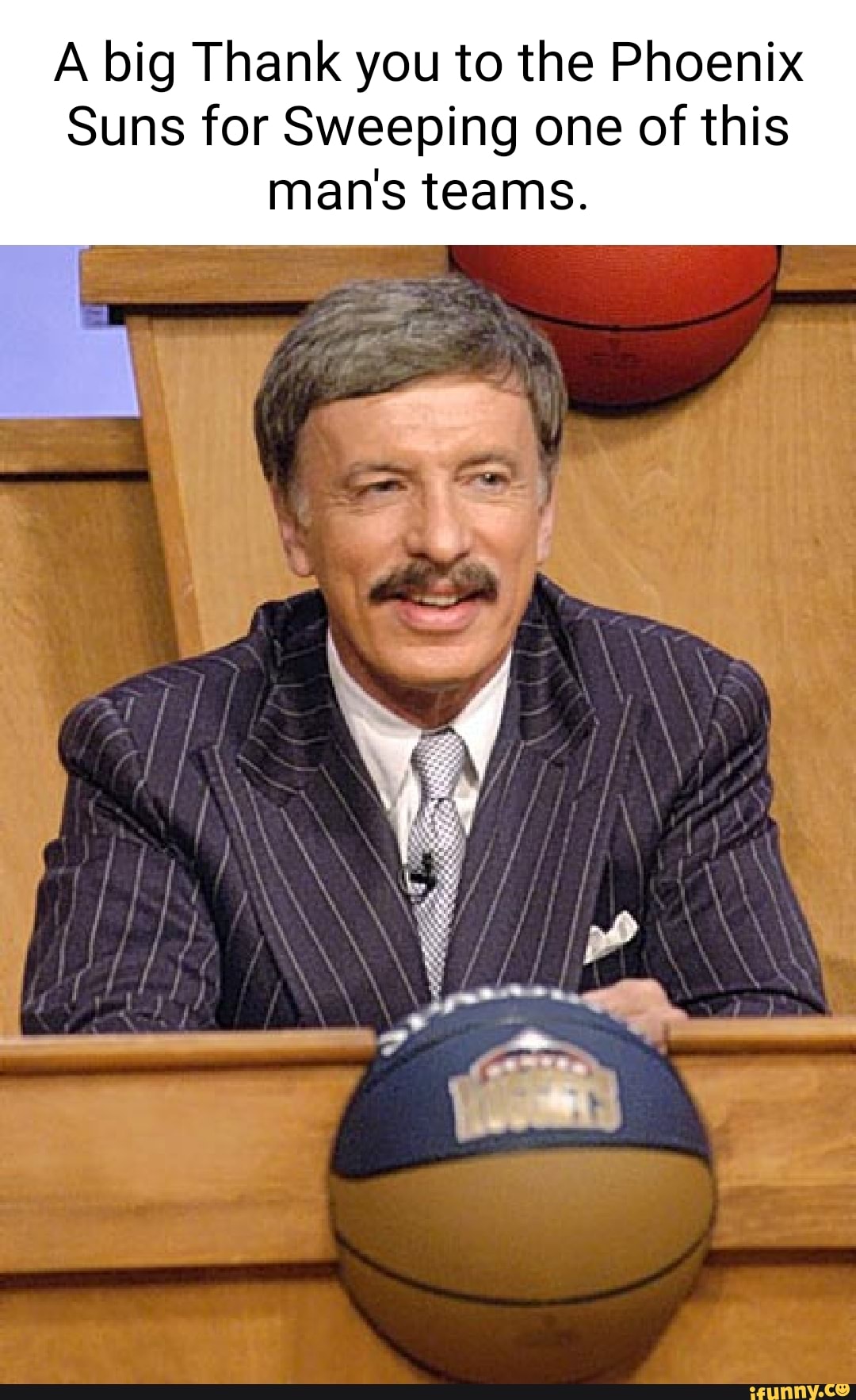 A big Thank you to the Phoenix Suns for Sweeping one of this man's ...