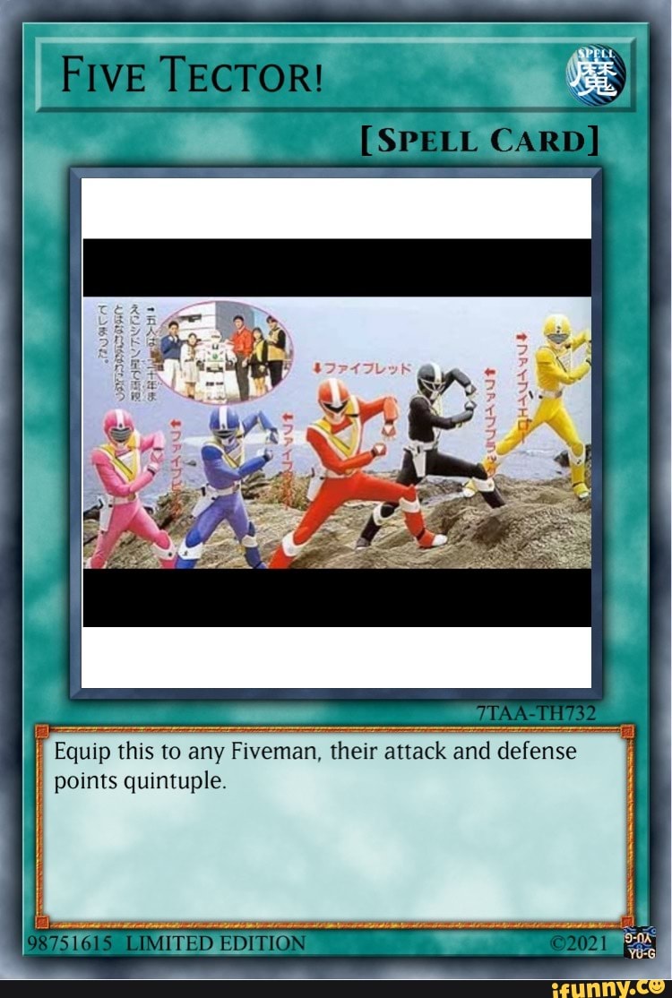 CARD] FIVE TECTOR! (SP Equip this to any Fiveman, their attack and ...