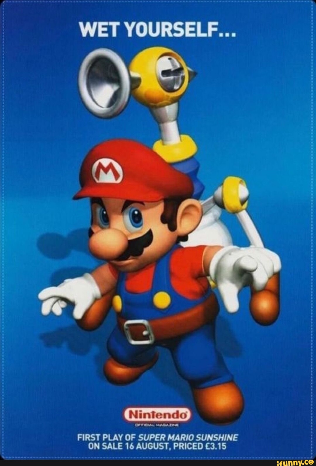 WET YOURSELF... of FIRST PLAY OF SUPER MARIO SUNSHINE ON SALE 16 AUGUST ...